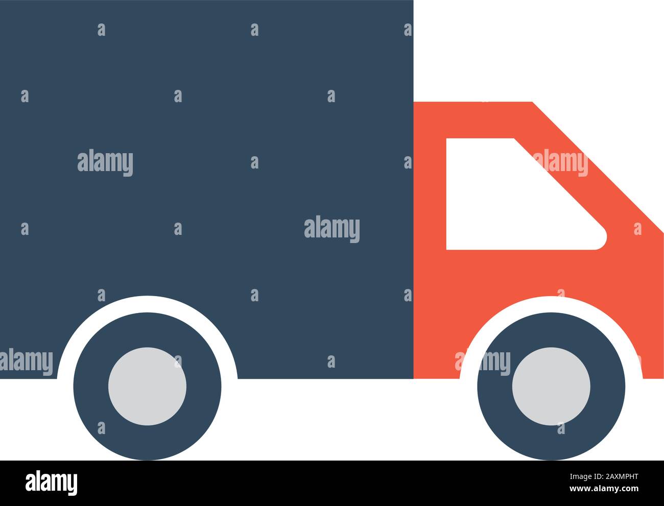 cargo transport truck on white background vector illustration design ...