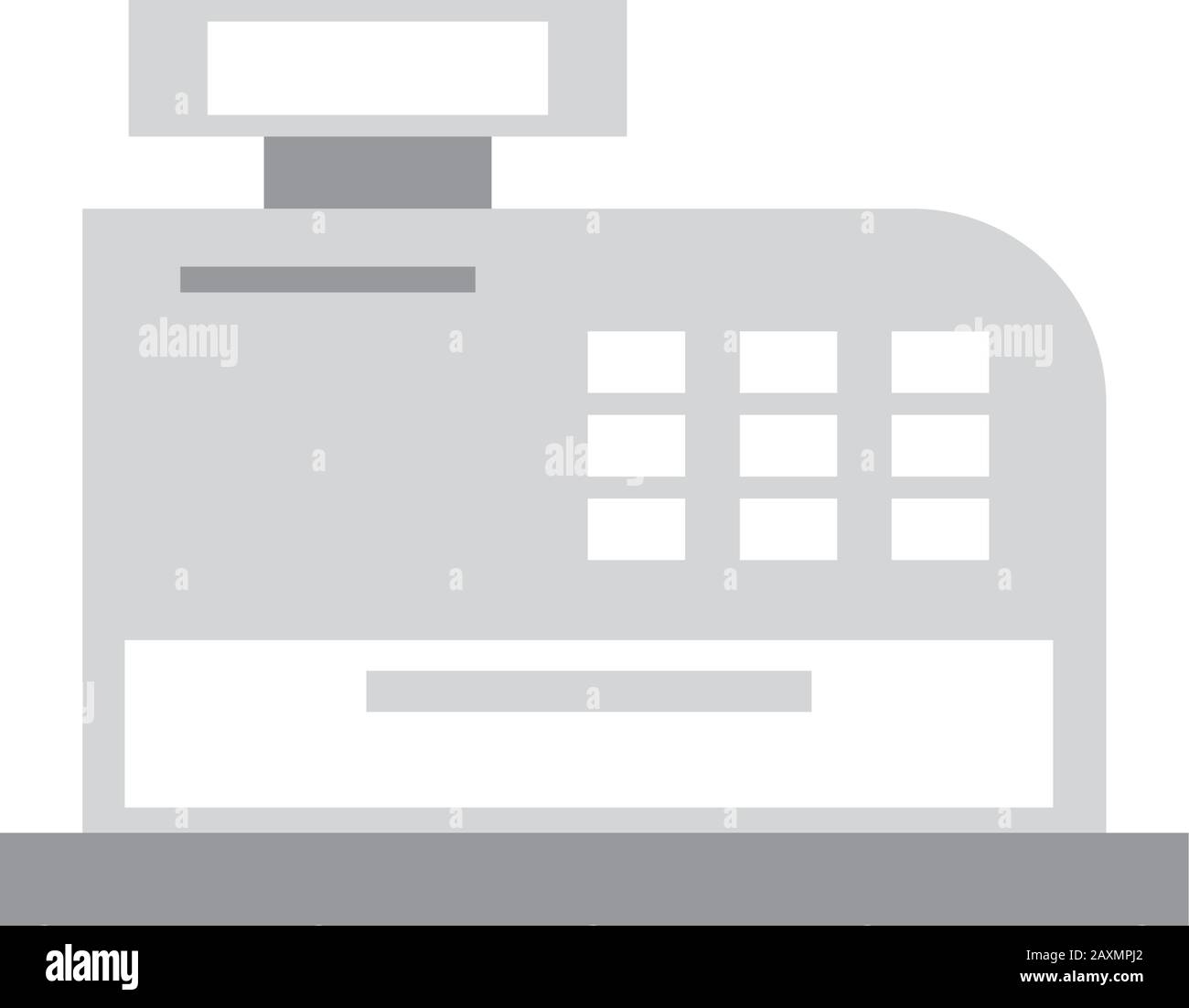 cash register in white background vector illustration design Stock ...