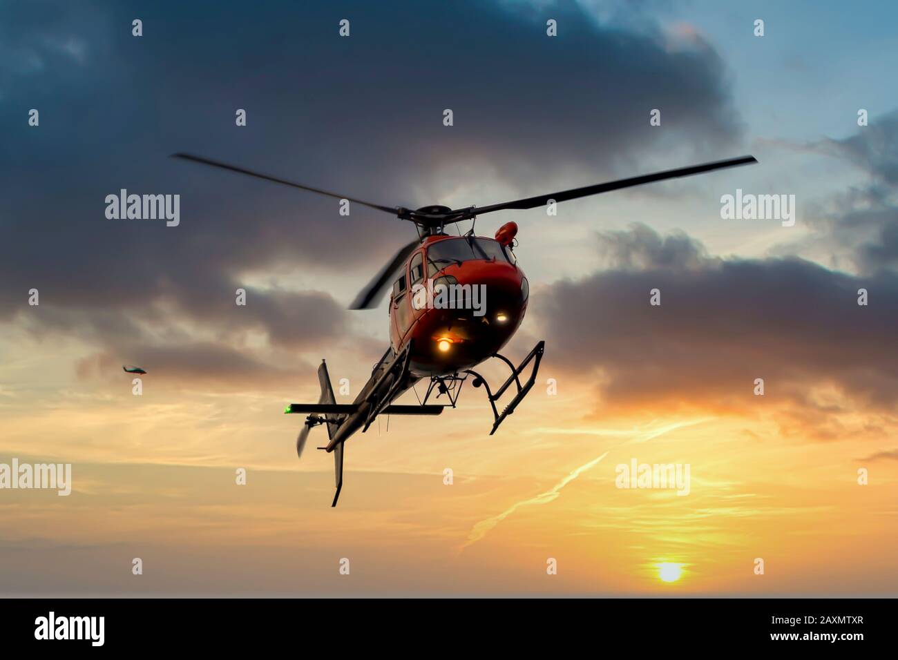 Water bombing fire fighting helicopters in action in Australia Stock ...
