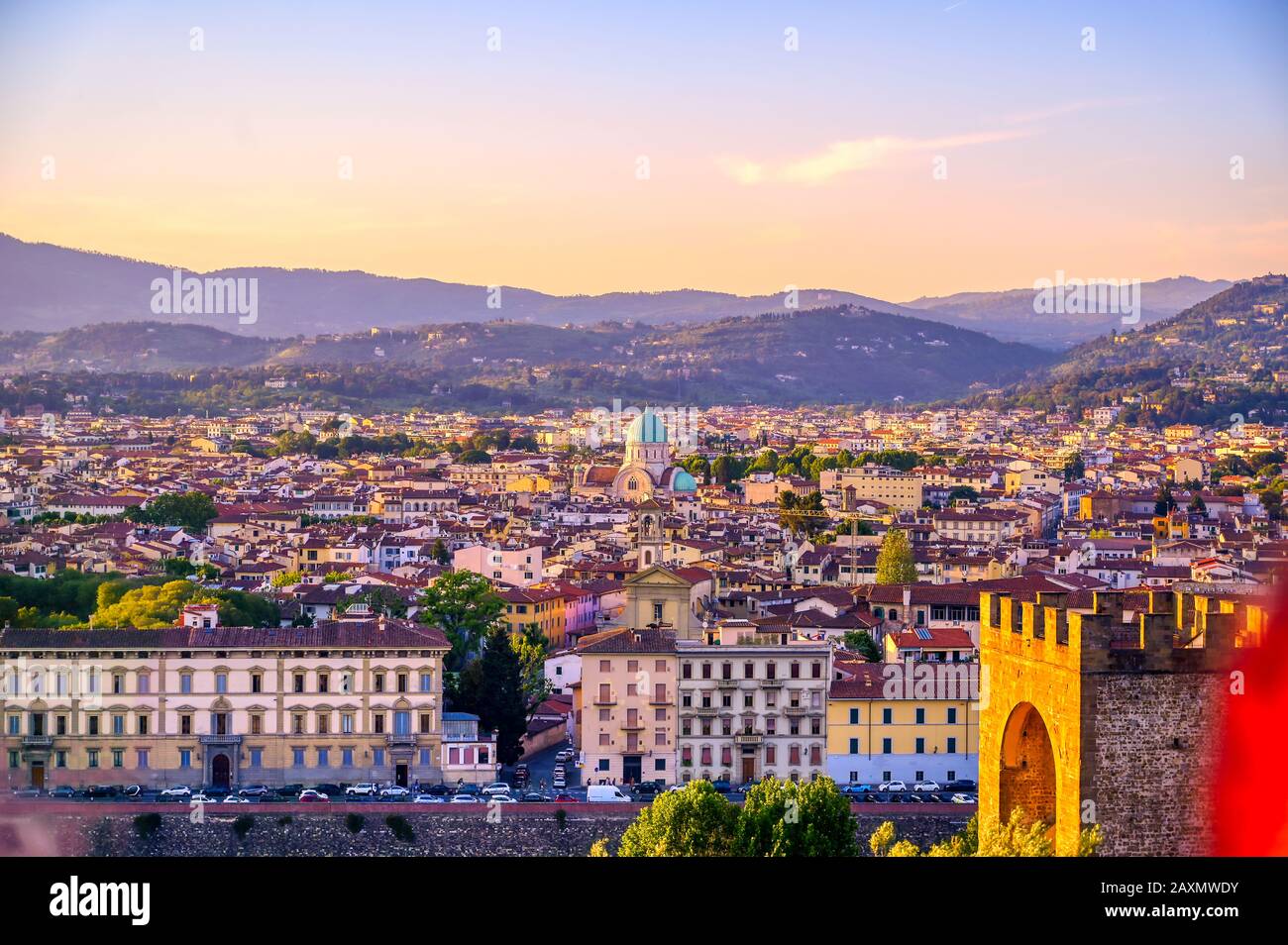 Aerial view historic cityscape arno hi-res stock photography and images ...