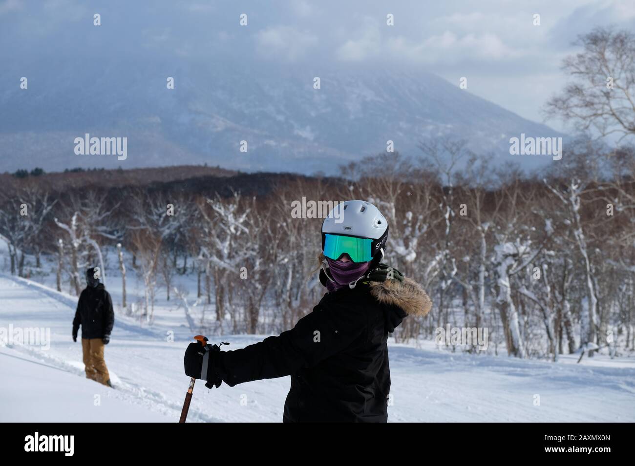 Powder skiing in Niseko, Japan Stock Photo - Alamy