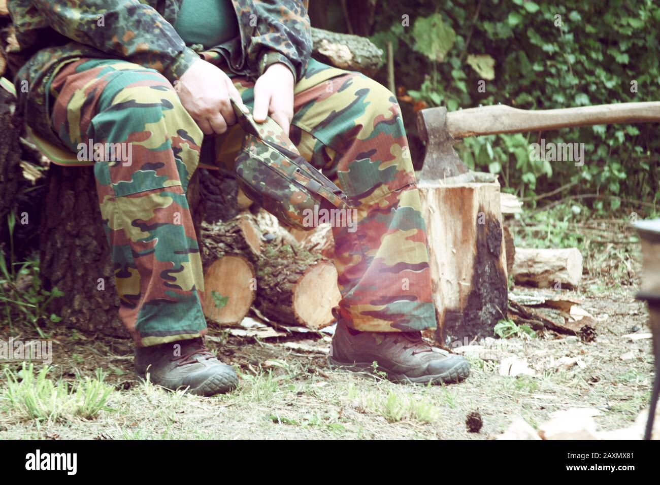 Human camouflage hi-res stock photography and images - Alamy