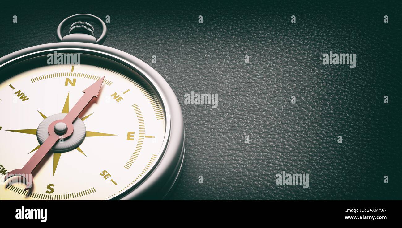 Compass direction orientation. Magnetic instrument guide for navigation ...