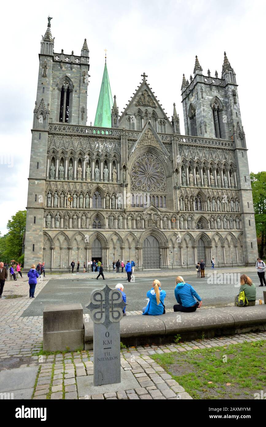 Nidaros cathedral in Trondheim, Norway, is the most northerly medieval ...