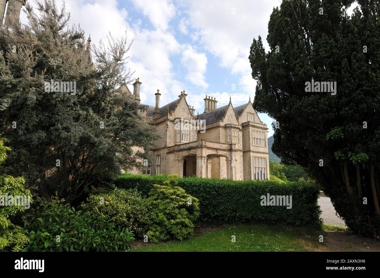 Ireland, The Muckross House in Killarney, County Kerry. Designed by ...