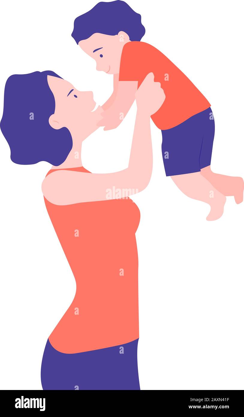 Mother tossing Stock Vector Images - Alamy
