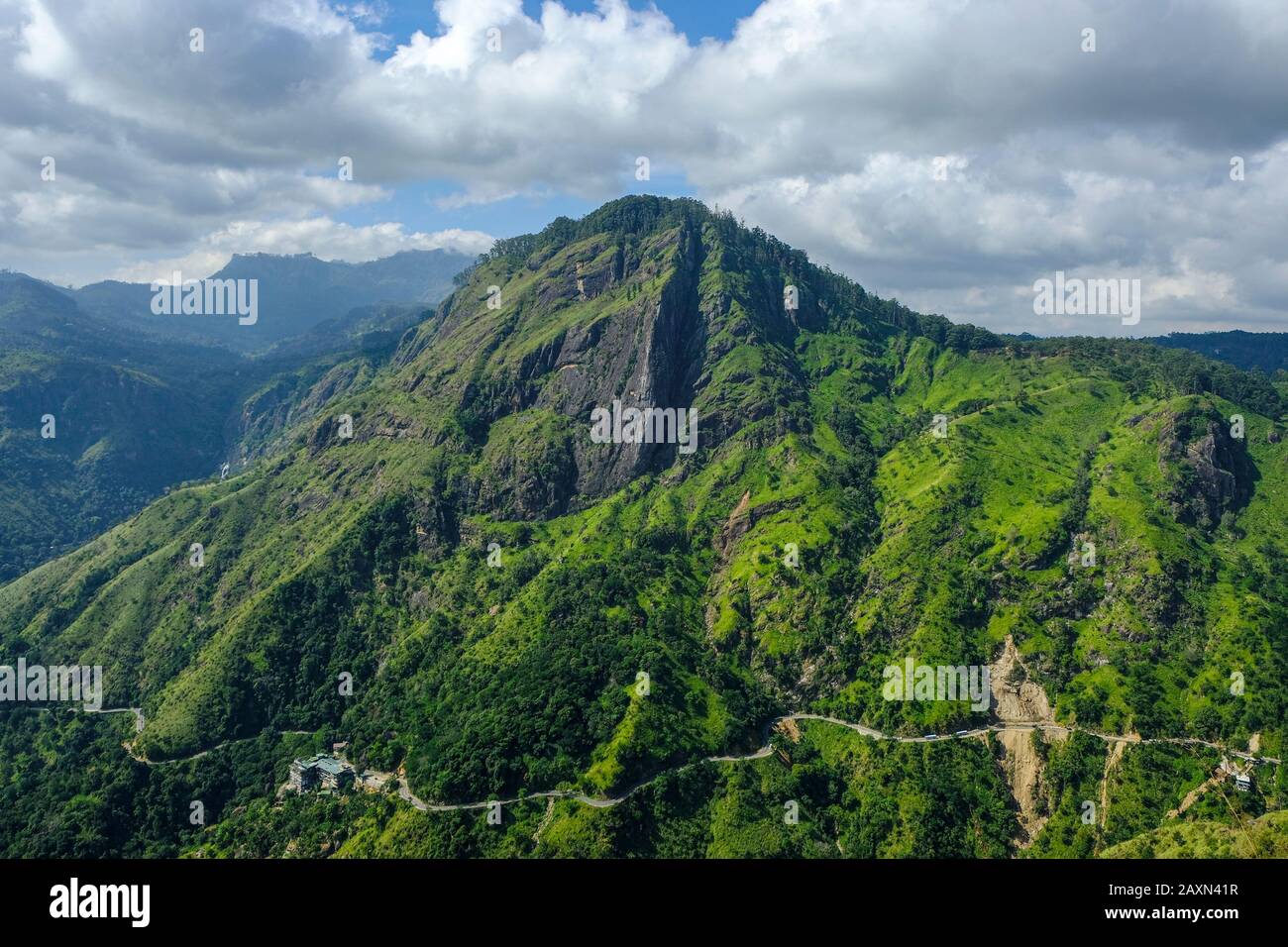 Aerial panoramic view of Ella Rock in Ella, Sri Lanka Stock Photo - Alamy