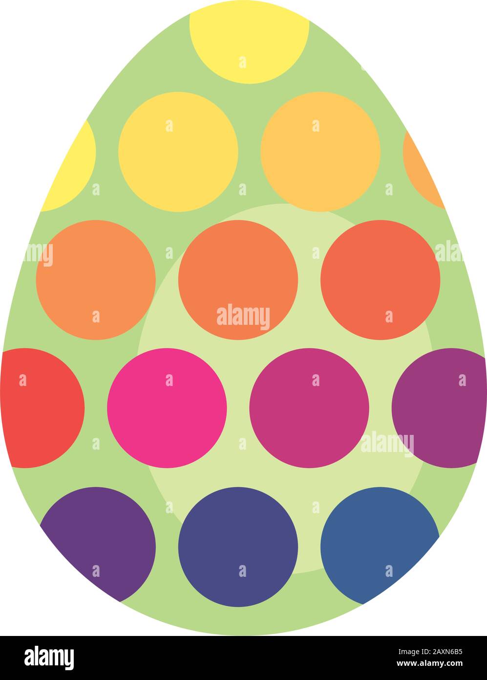 easter egg painted dotted flat style Stock Vector Image & Art - Alamy