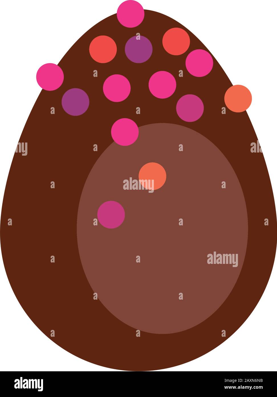 easter egg painted dotted flat style Stock Vector Image & Art - Alamy
