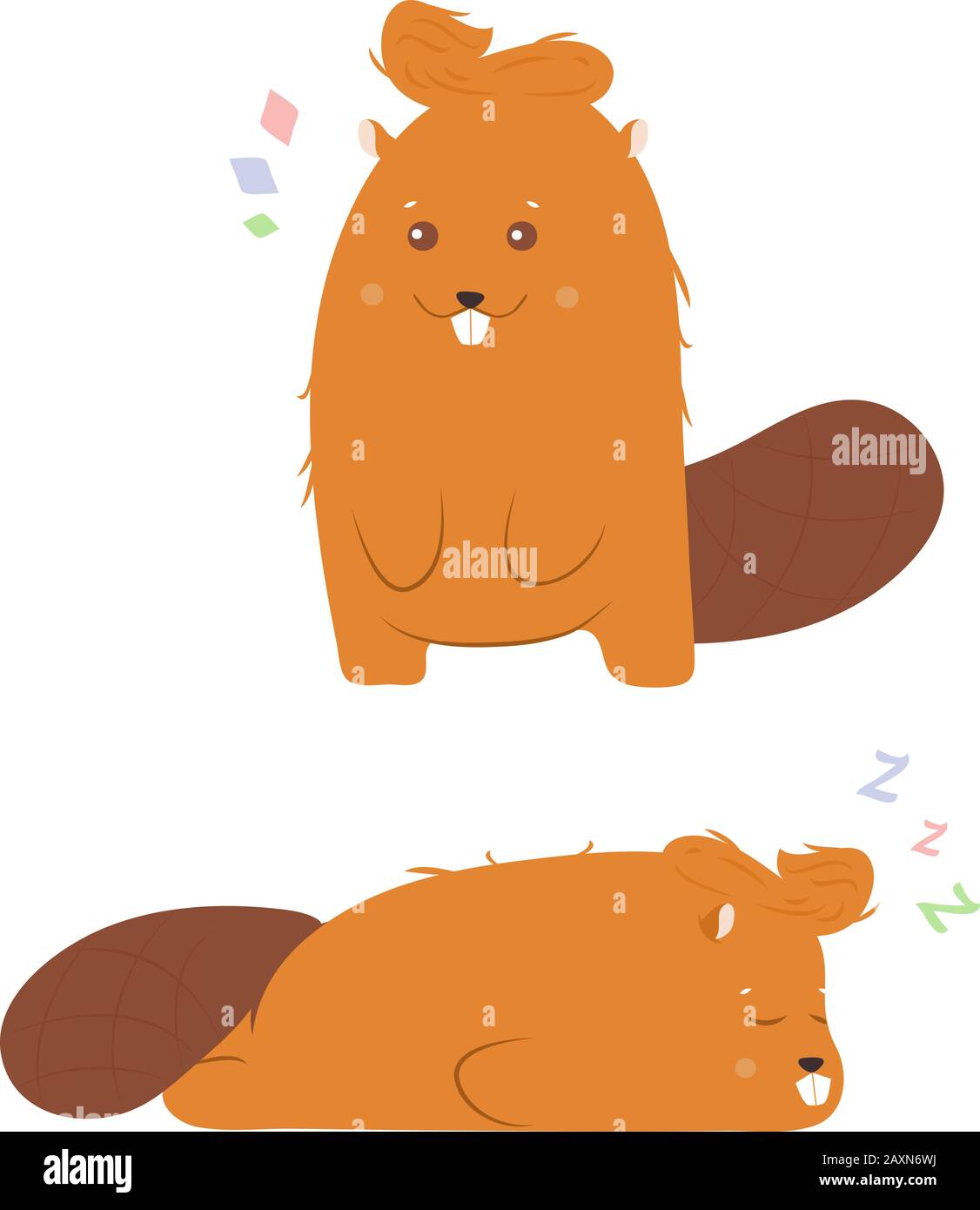 Cute character beaver Stock Vector Image & Art - Alamy