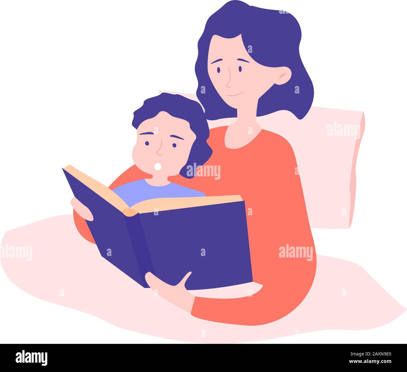 Cartoon Mom In Bed
