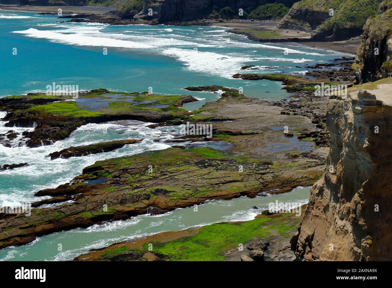 Stunning scenic view of Auckland's wild West Coast from the Te Henga ...