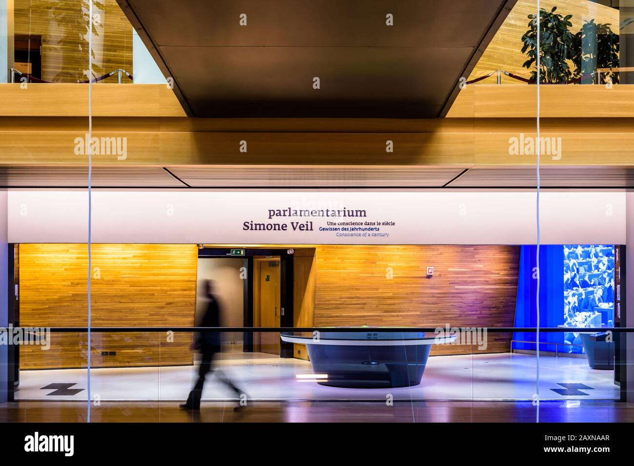 The Simone Veil parlamentarium is an interactive educational space in ...