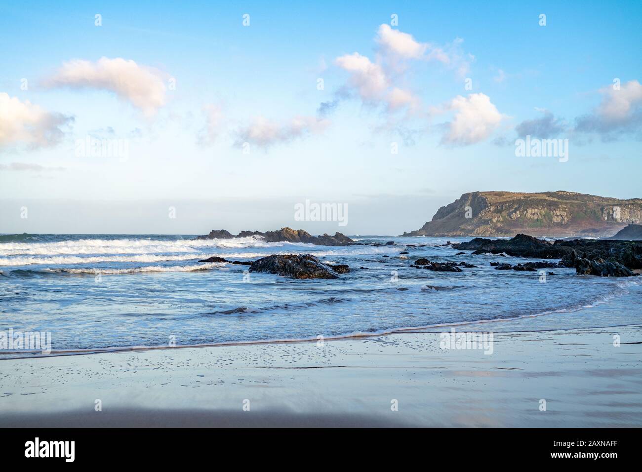 Culdaff beach, Inishowen Peninsula. County Donegal - Ireland Stock ...