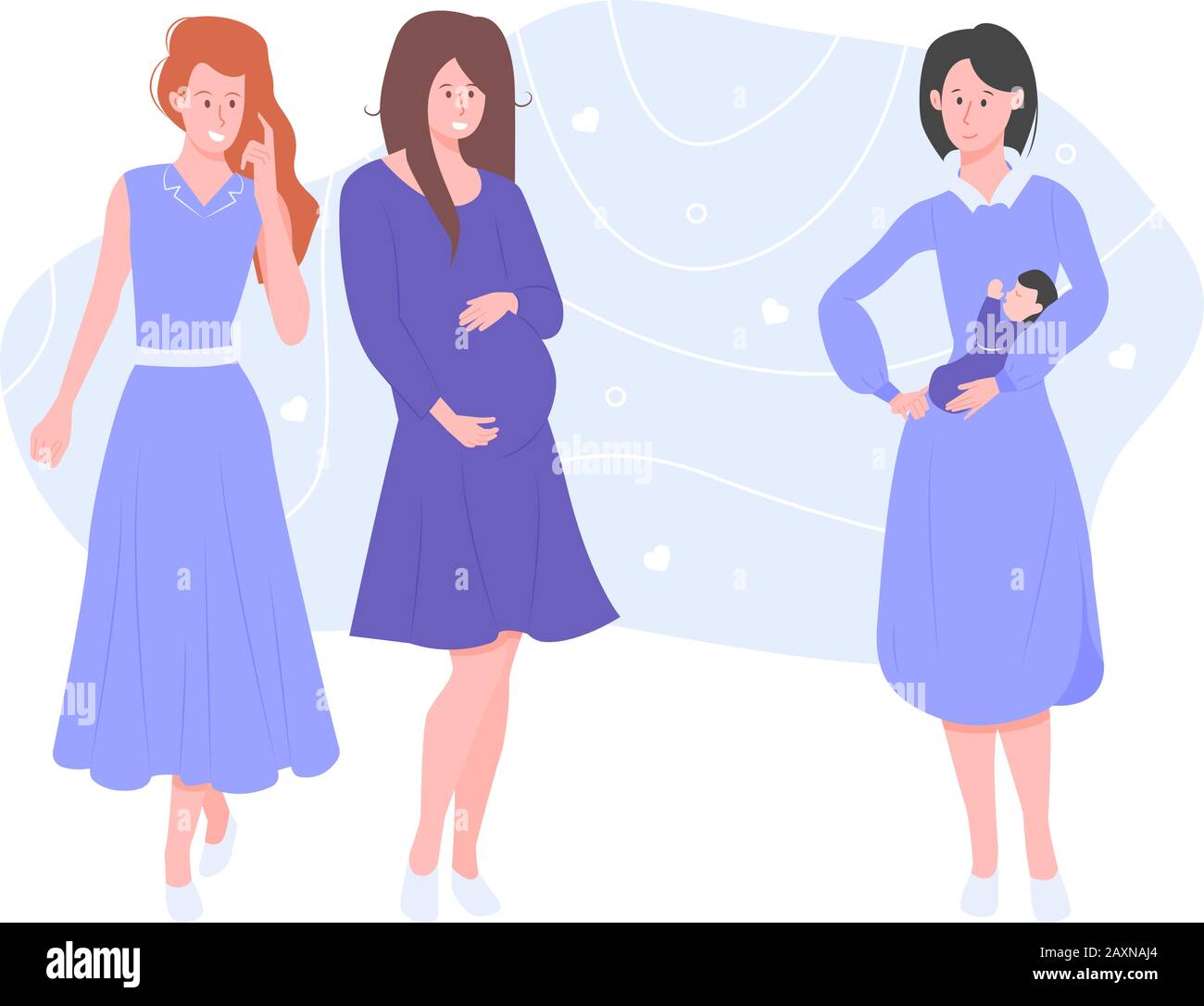 Young pregnant ladies Stock Vector Images - Alamy