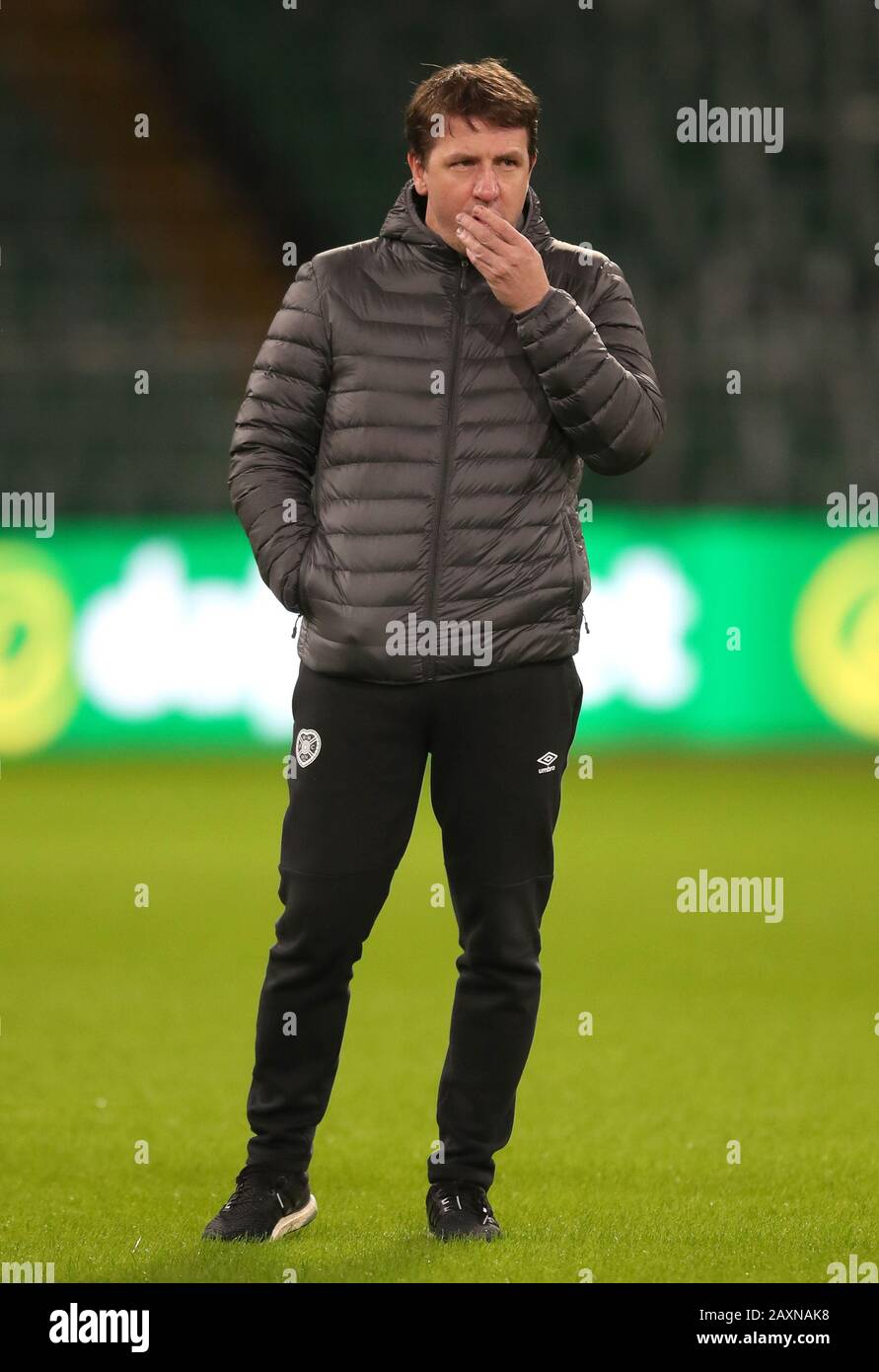 Hearts manager daniel stendel on pitch hi-res stock photography and ...
