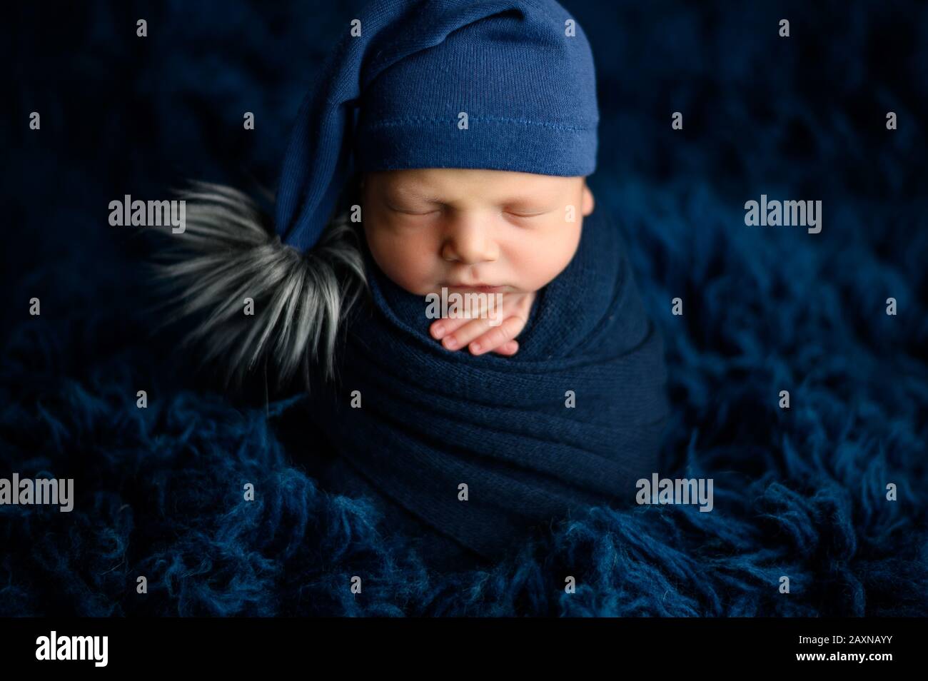 Newborn baby studio photography Stock Photo - Alamy