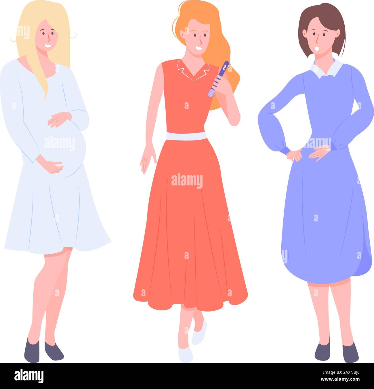 Young pregnant ladies Stock Vector Images - Alamy