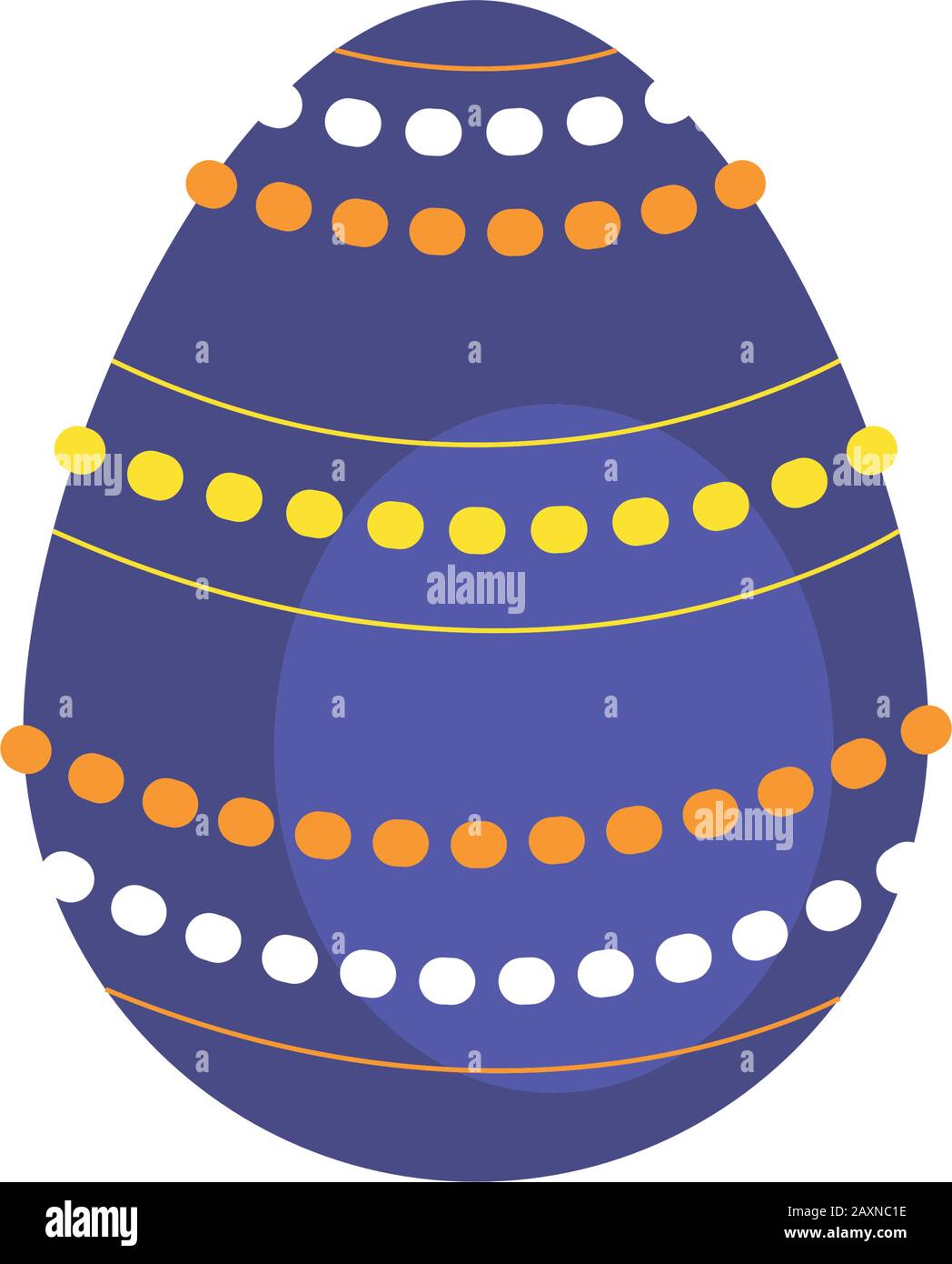 easter egg painted dotted flat style Stock Vector Image & Art - Alamy