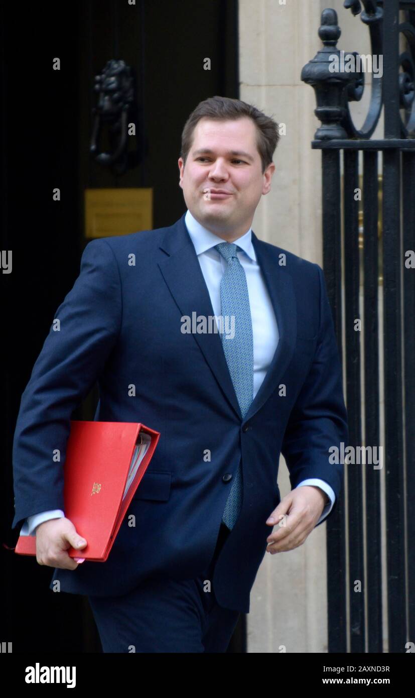 Robert Jenrick MP (Minister for Housing) leaving a cabinet meeting in ...