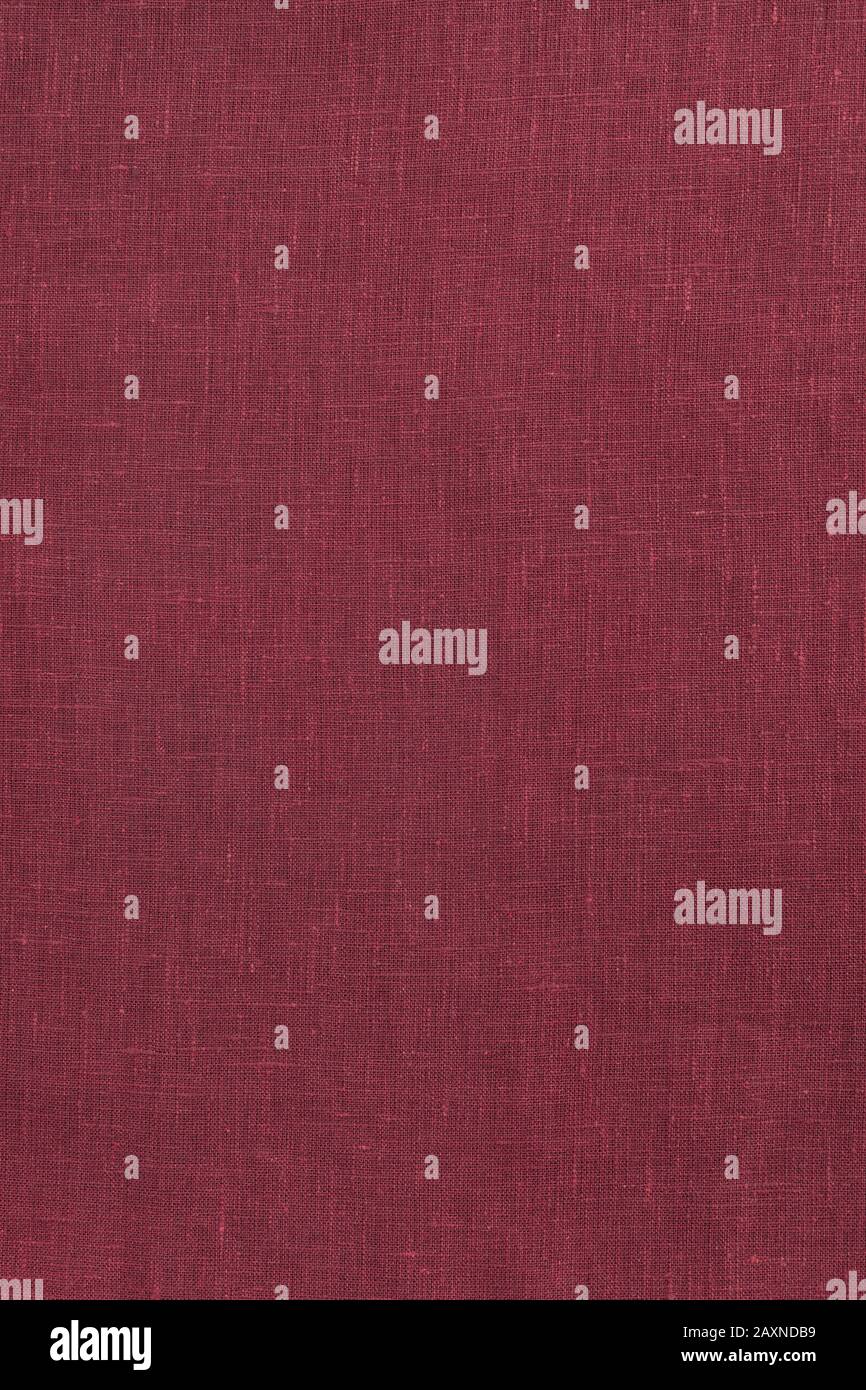 Simple dark red canvas background. Linen fabric texture Stock Photo - Alamy