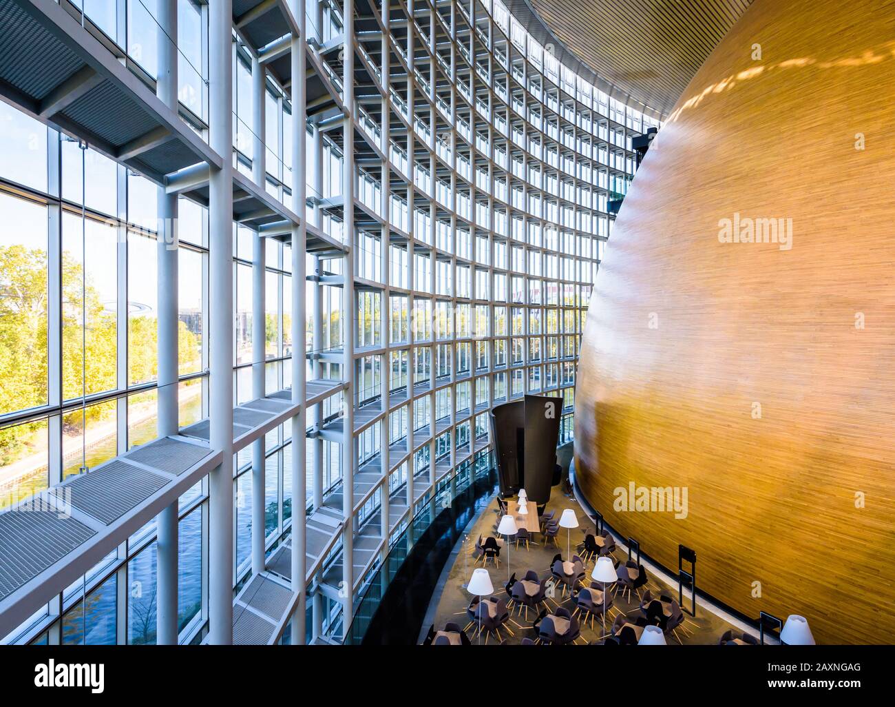 Outside view of the room housing the hemicycle of the European ...