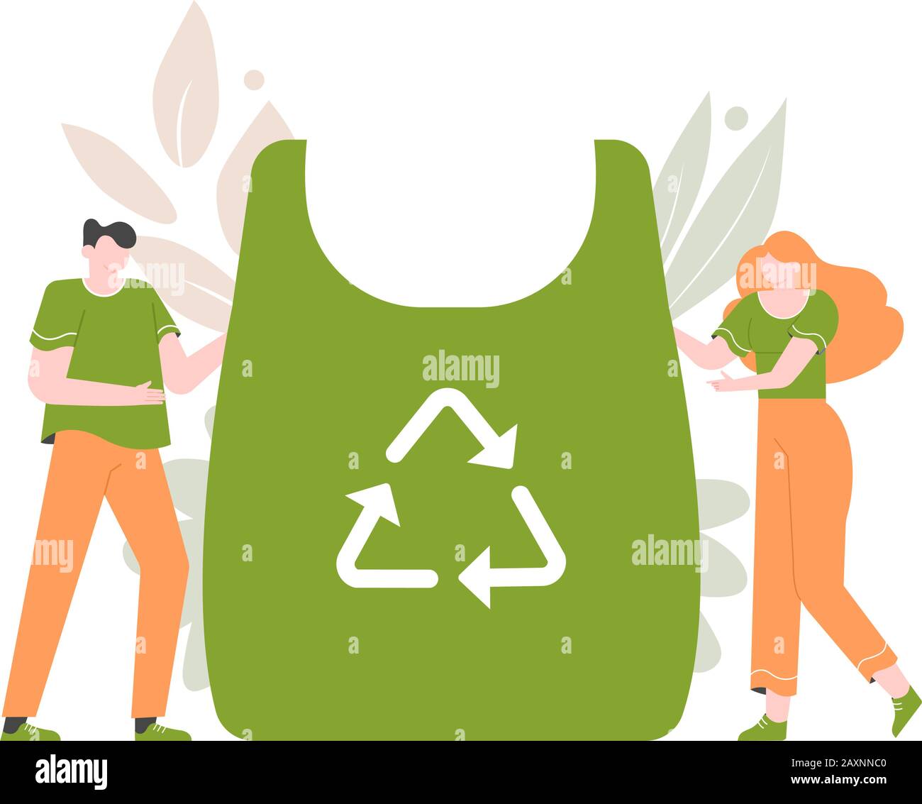 Bin bags and girl Stock Vector Images - Alamy