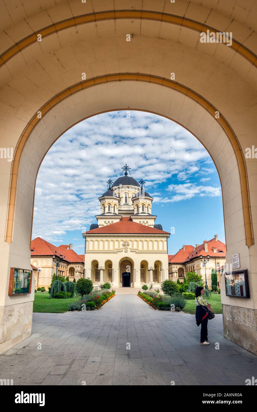 Gateway to Romanian Orthodox Cathedral at Alba Carolina Citadel in Alba ...