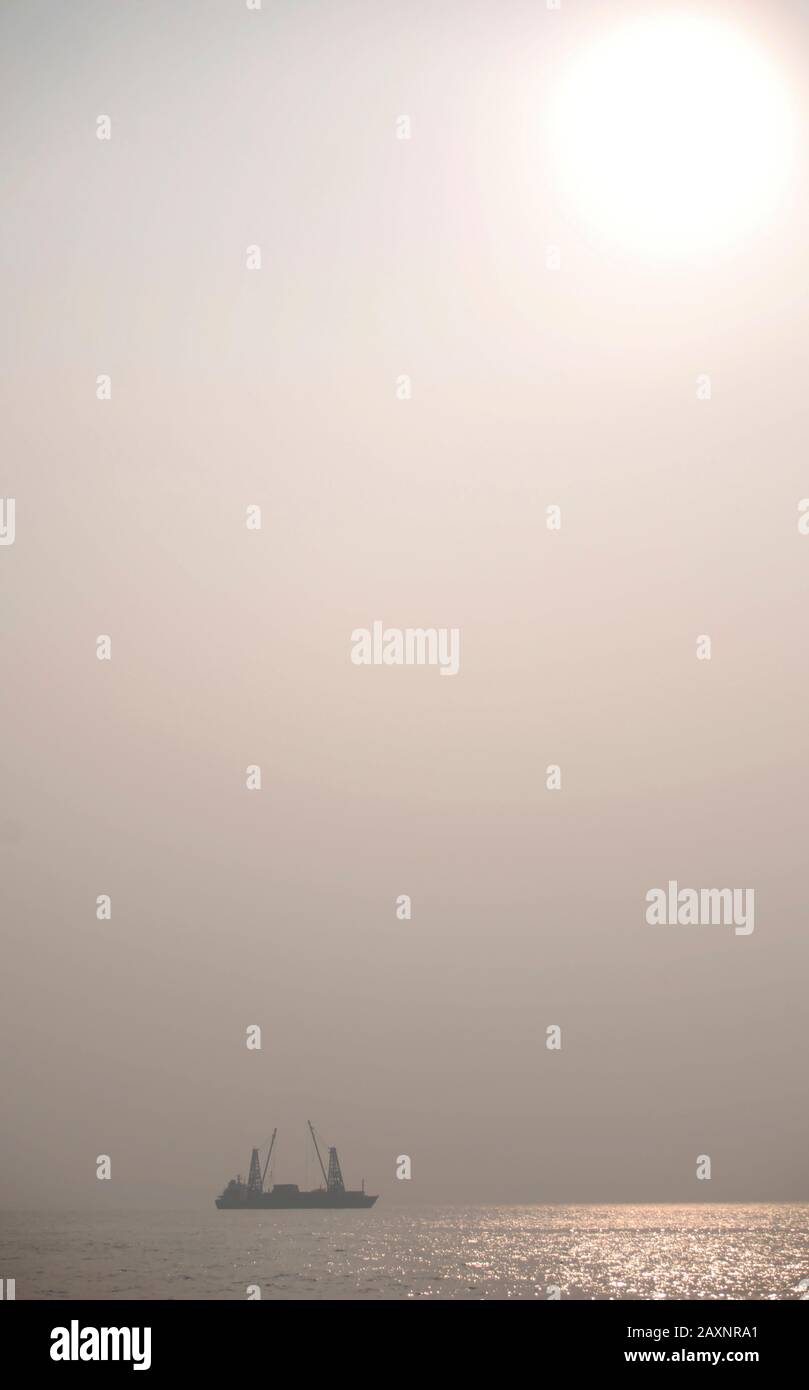 China, sea, ship, transport, sun, sunshine, water Stock Photo - Alamy