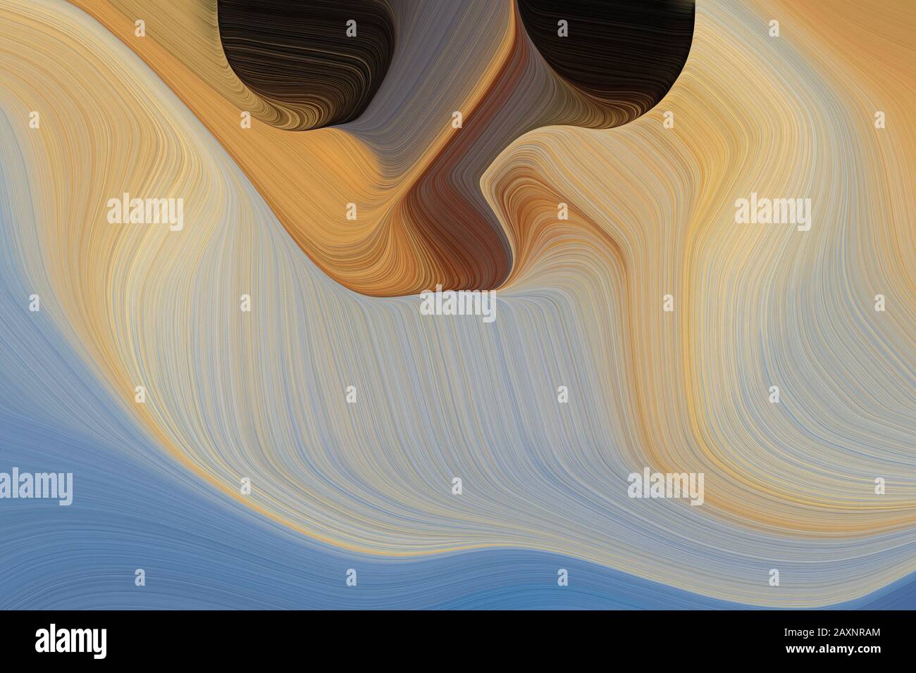 artistic wave lines with abstract waves design with rosy brown, tan and ...