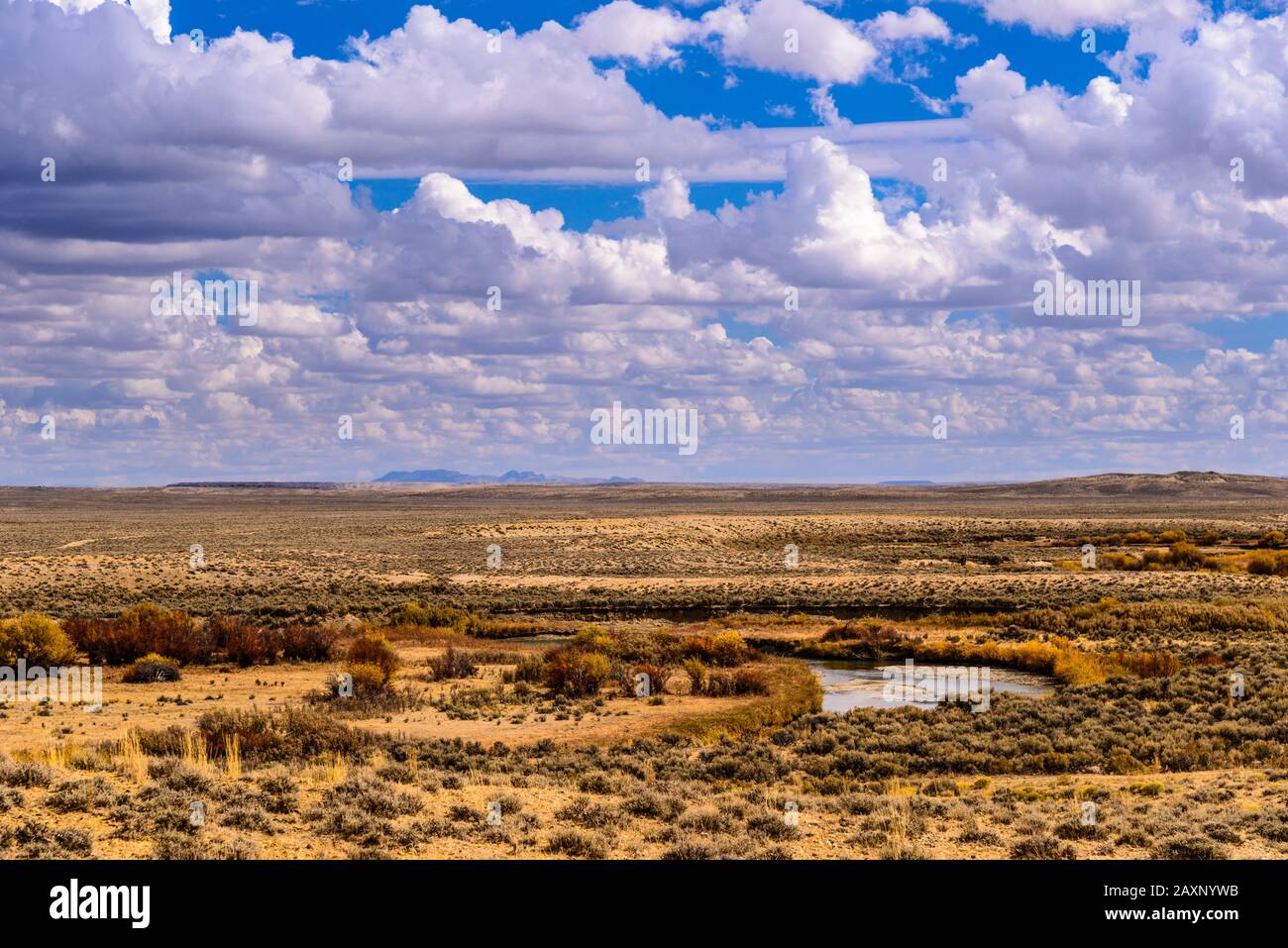 The USA, Wyoming, Sublette county, Big Sandy, Big Sandy Creek Valley ...