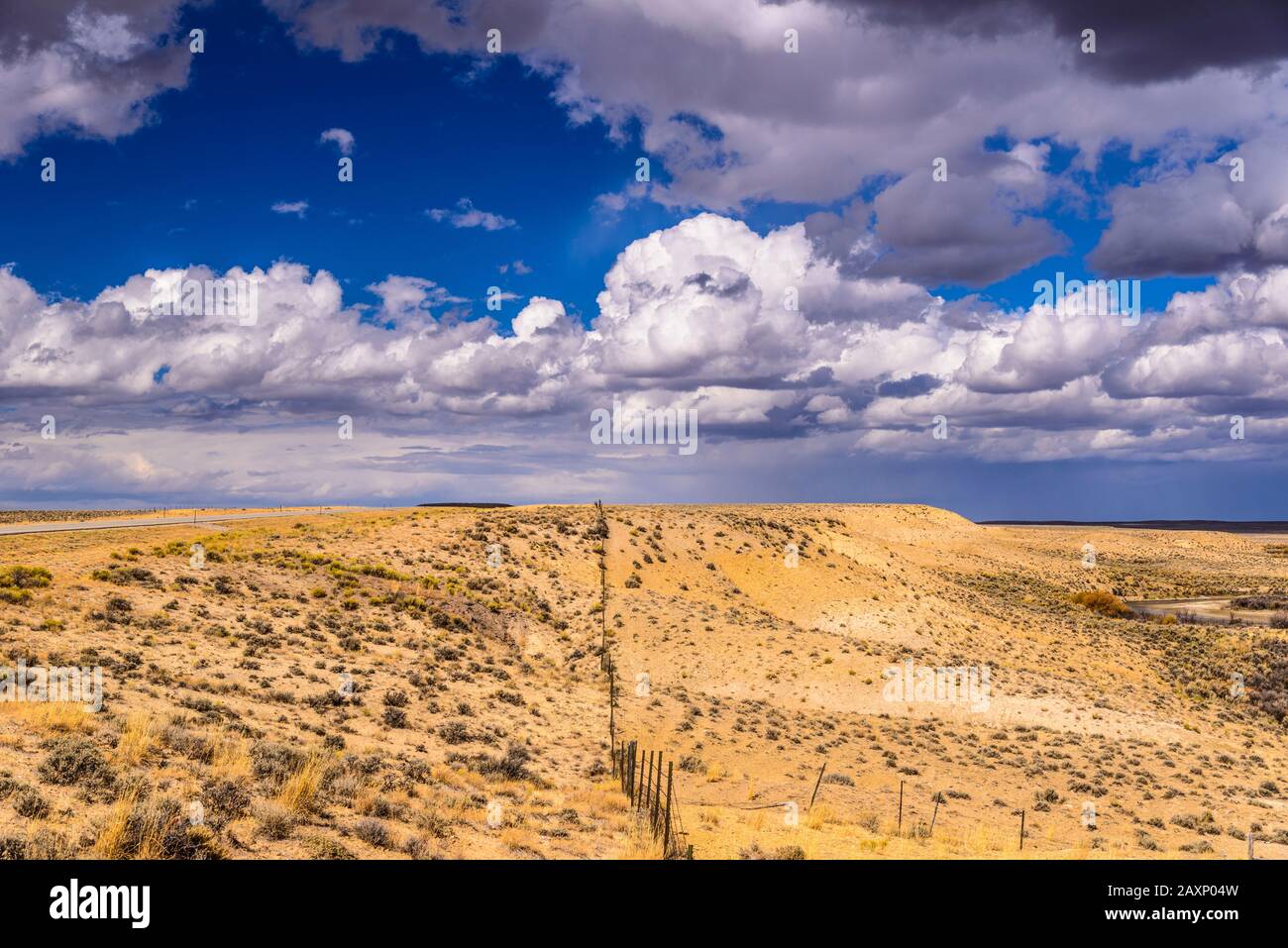 The USA, Wyoming, Sublette county, Big Sandy, Big Sandy Creek Valley ...