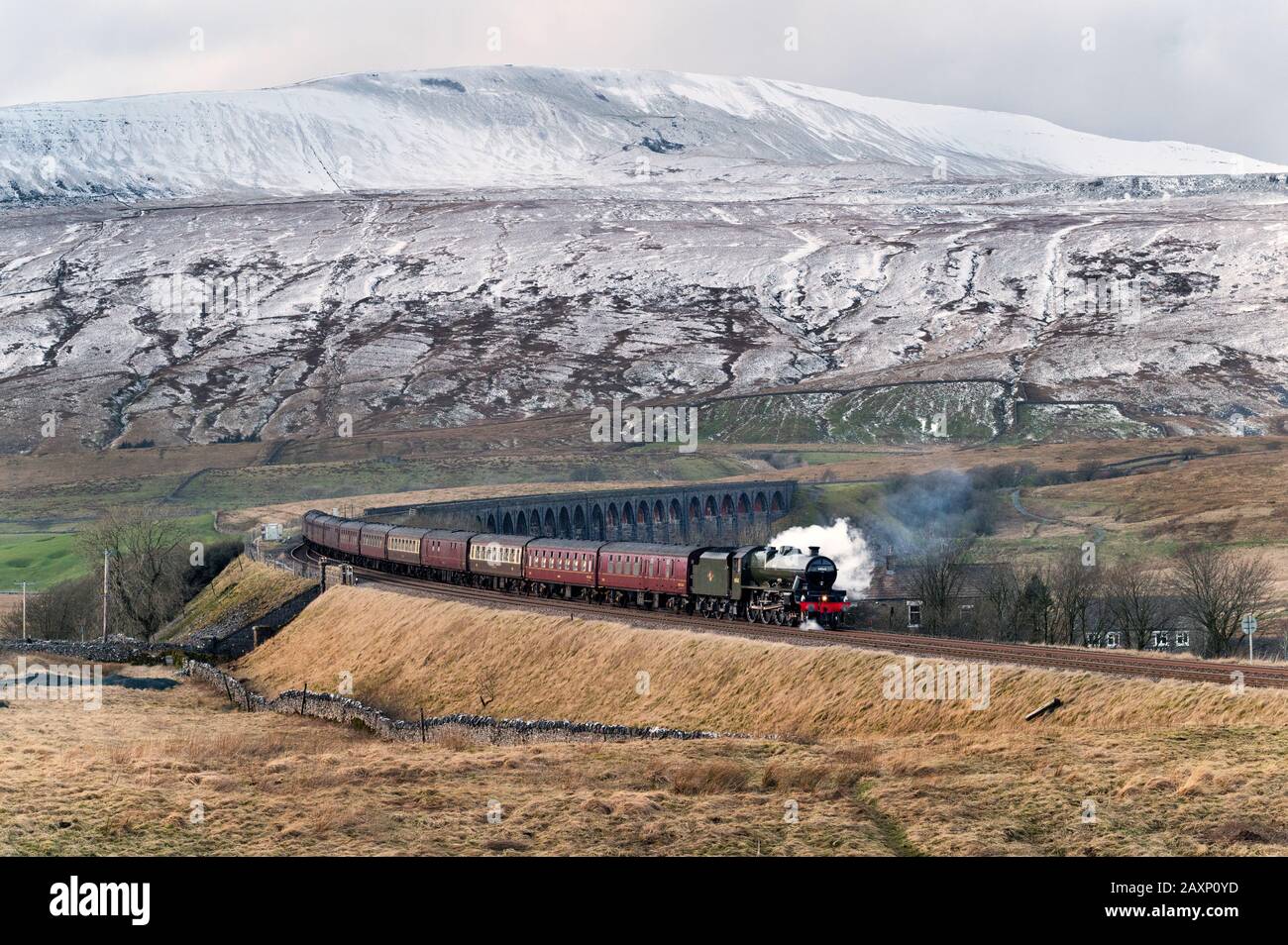 Ribblehead, North Yorkshire, UK. 12th January, 2020.The 'Pendle ...