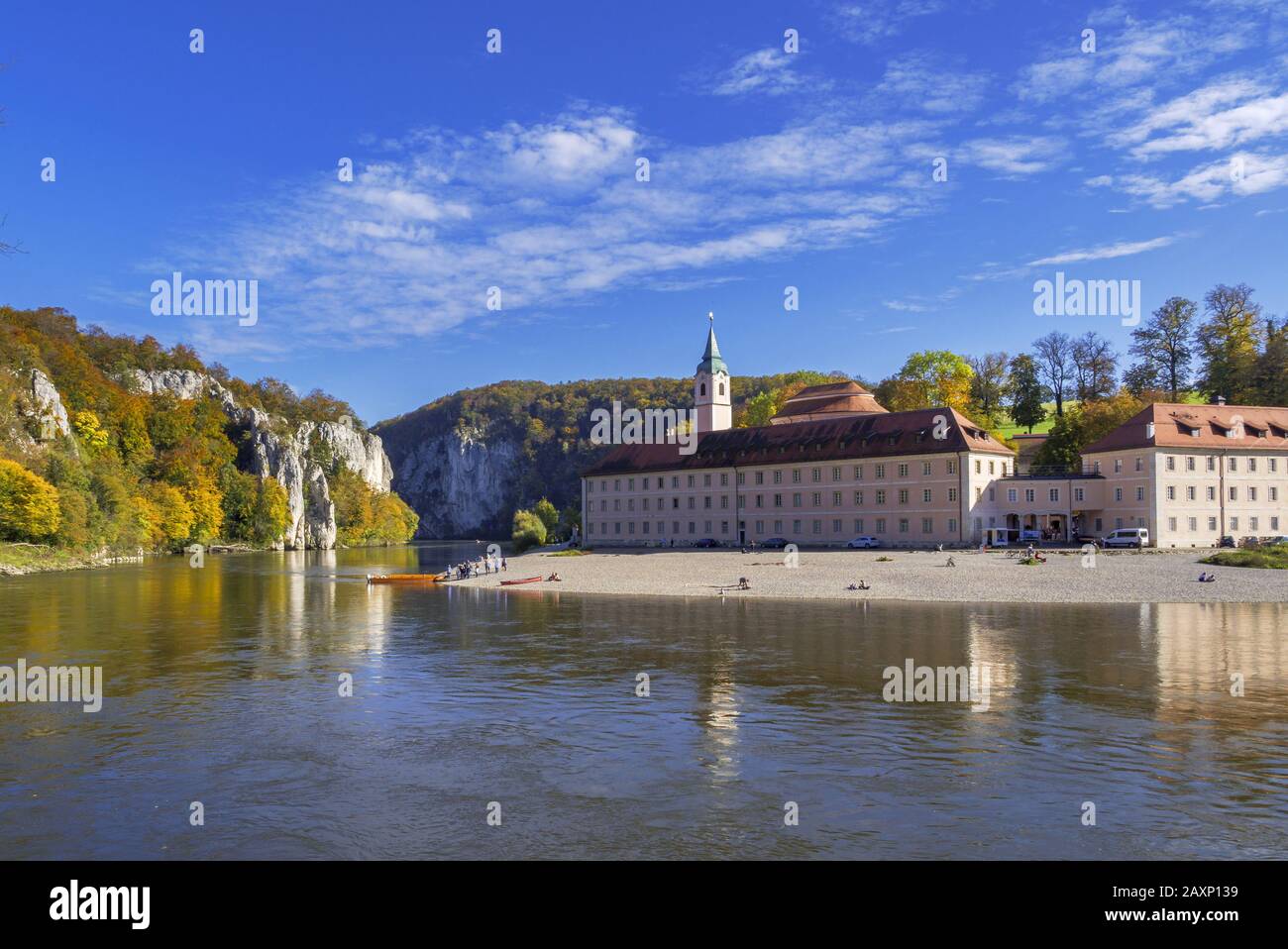 Weltenburg Monastery on the Danube River, Lower Bavaria, Germany Stock ...