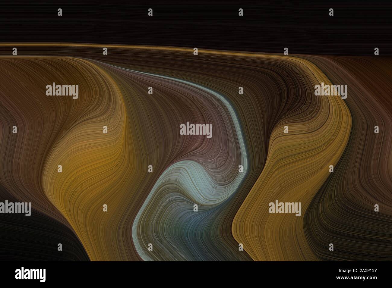 fluid artistic waves with smooth swirl waves background illustration ...