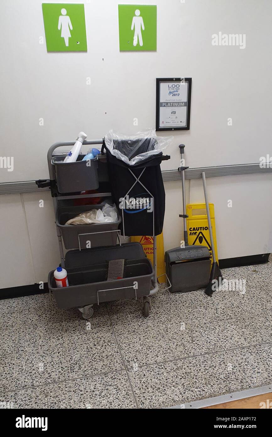 Cleaning trolley hi-res stock photography and images - Alamy