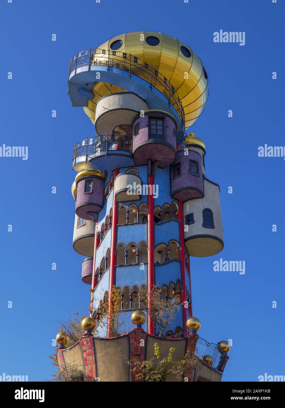 Hundertwasser Tower in Abensberg, Lower Bavaria, Germany Stock Photo ...
