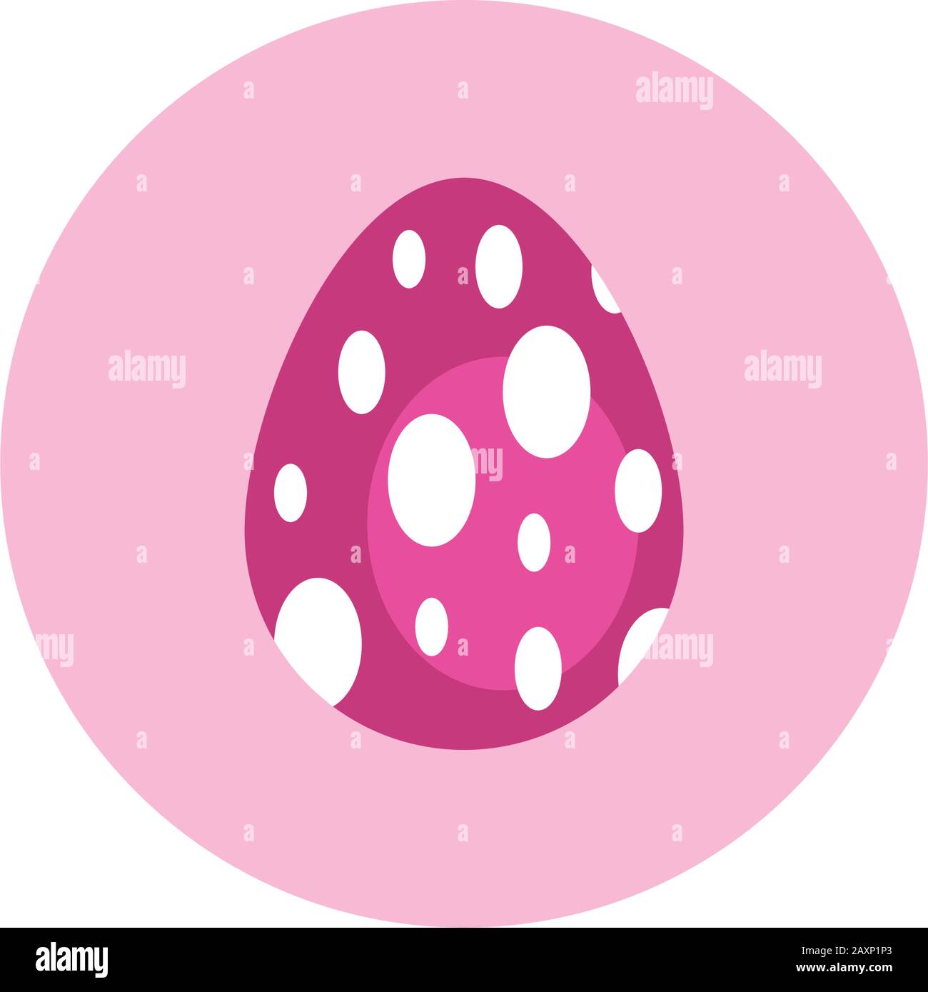 easter egg painted dotted block style Stock Vector Image & Art - Alamy
