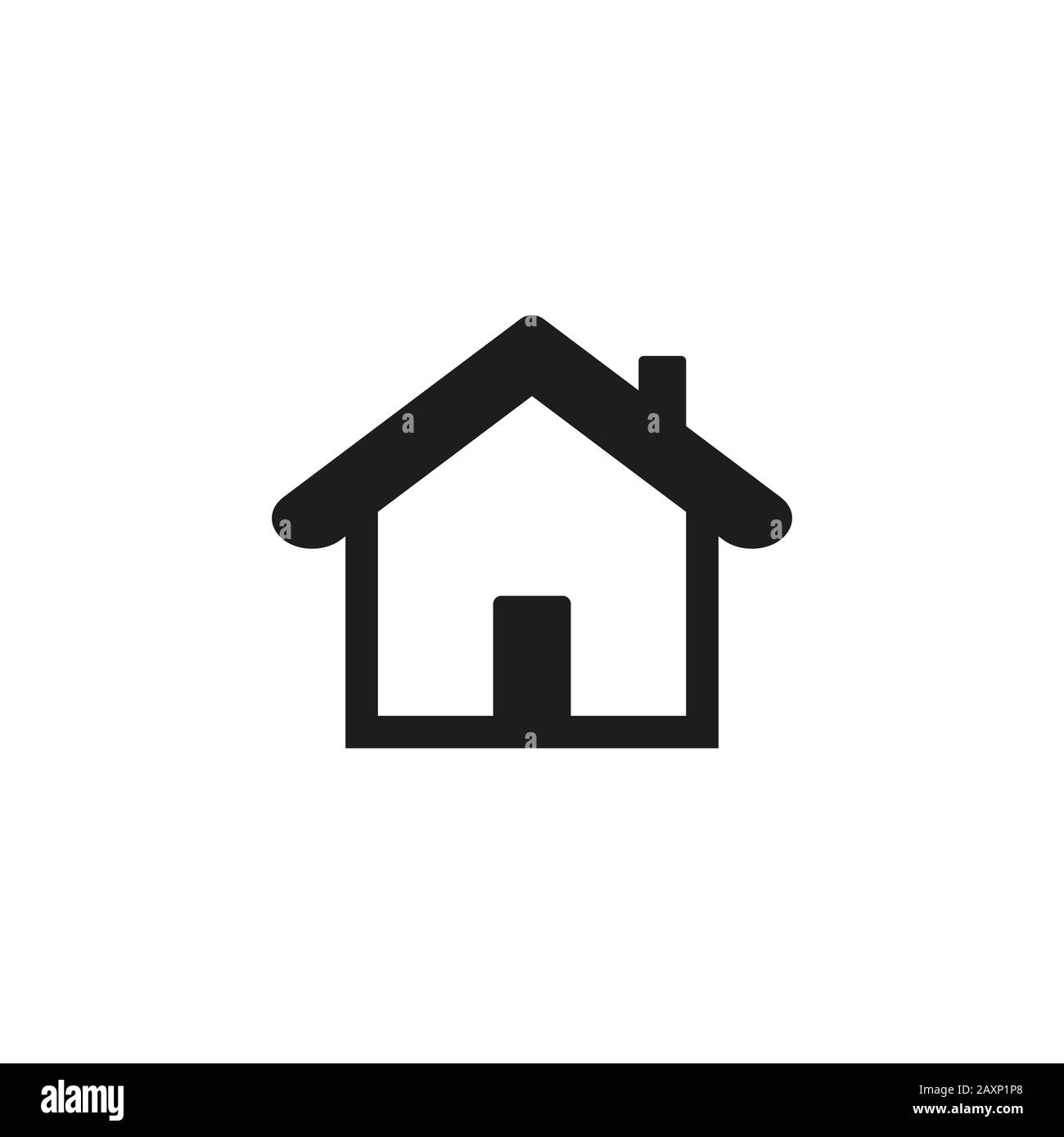 Home Icon vector. Simple flat symbol. Perfect Black pictogram ...