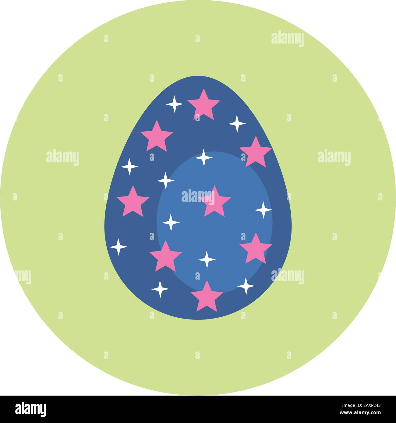 easter egg painted with stars block style Stock Vector Image & Art - Alamy
