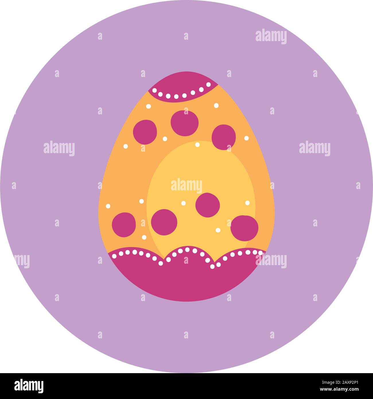 easter egg painted dotted block style Stock Vector Image & Art - Alamy