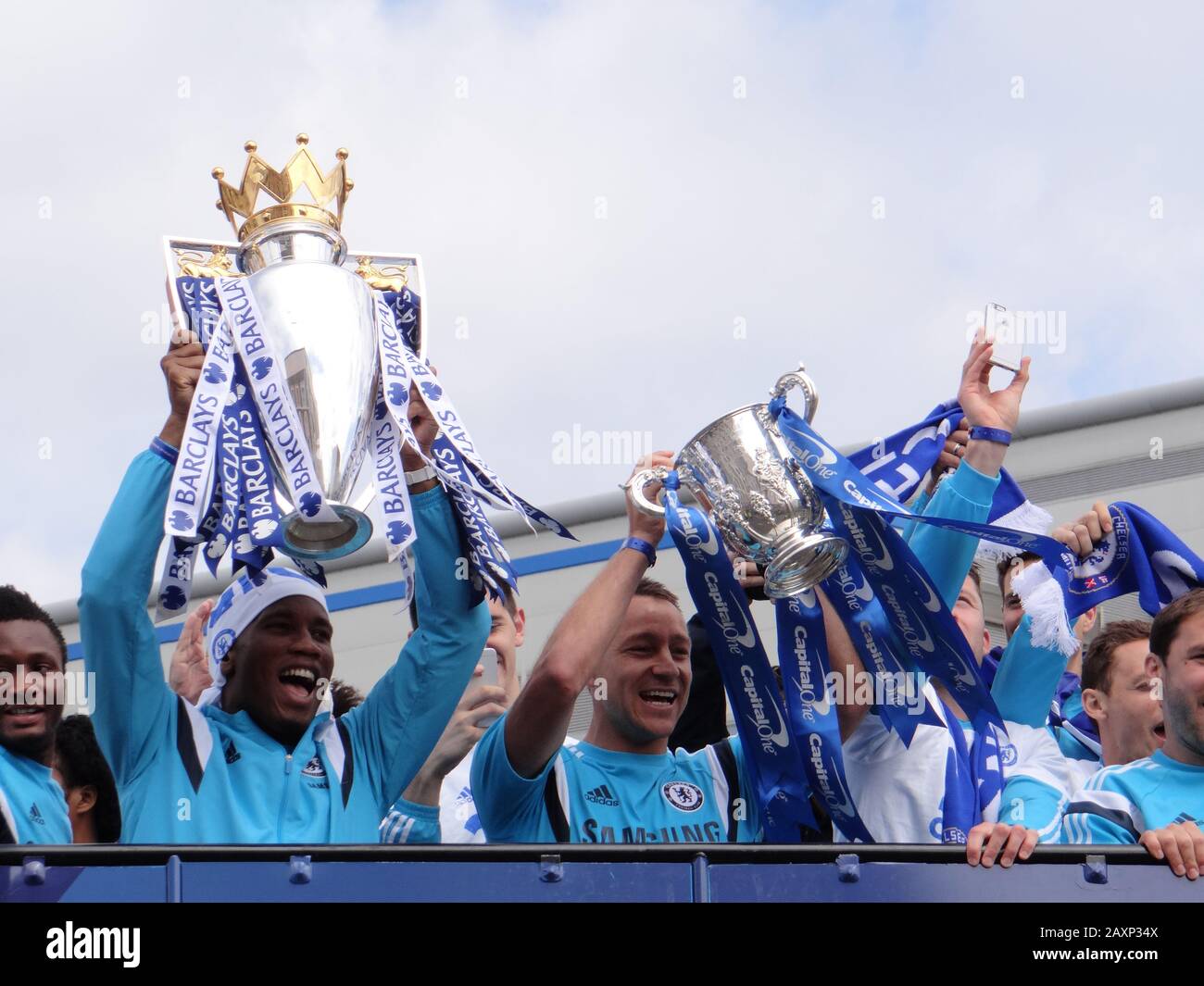 Chelsea Victory Parade - Champions 2014-2015, London Stock Photo - Alamy