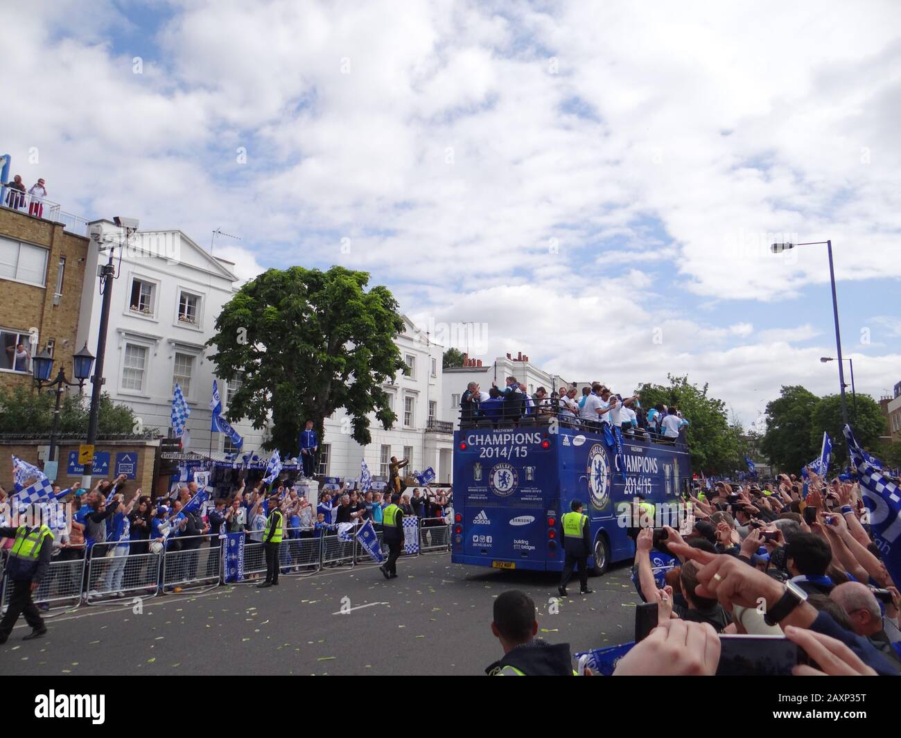 Chelsea Victory Parade - Champions 2014-2015, London Stock Photo - Alamy