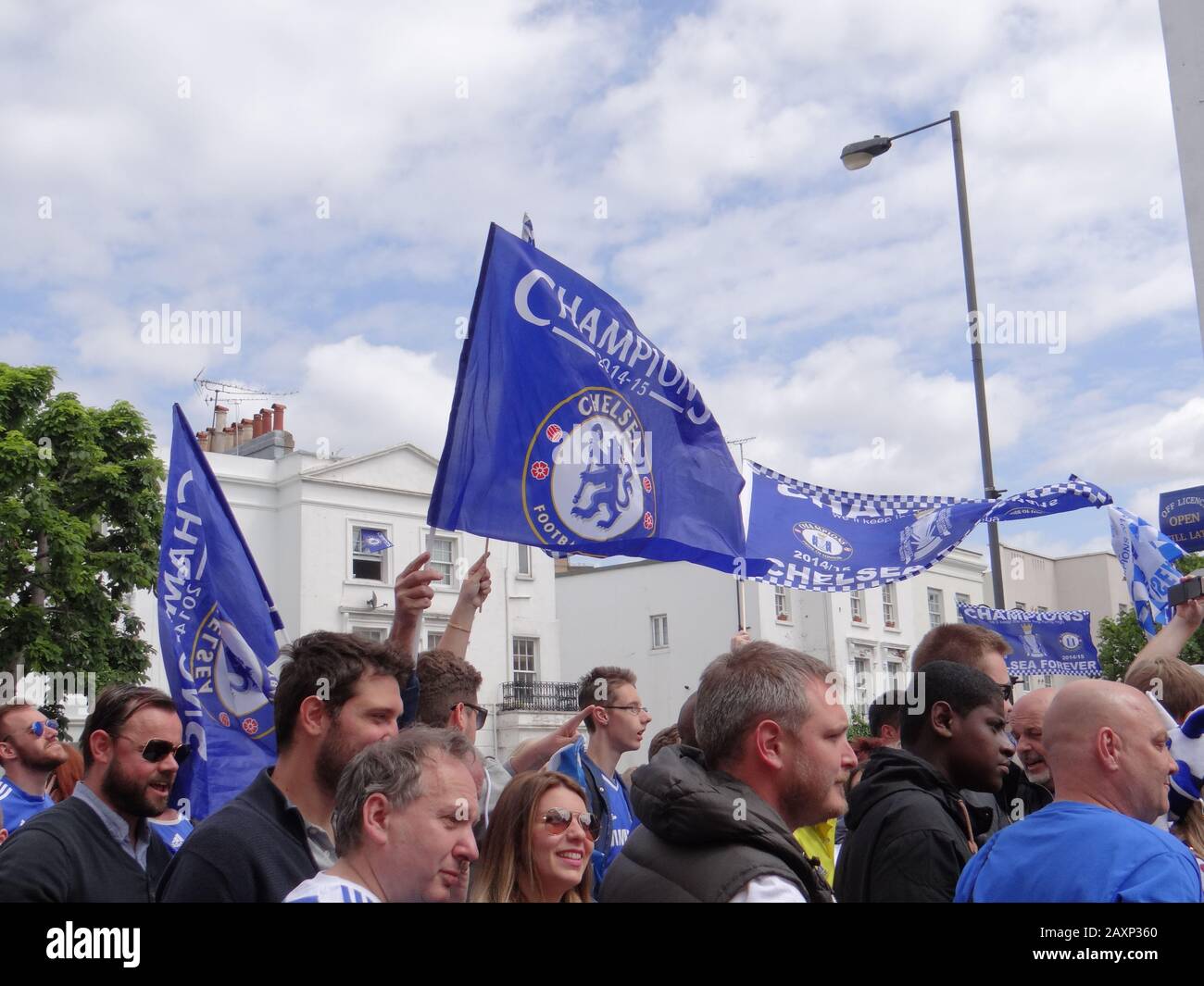 Chelsea Victory Parade - Champions 2014-2015, London Stock Photo - Alamy