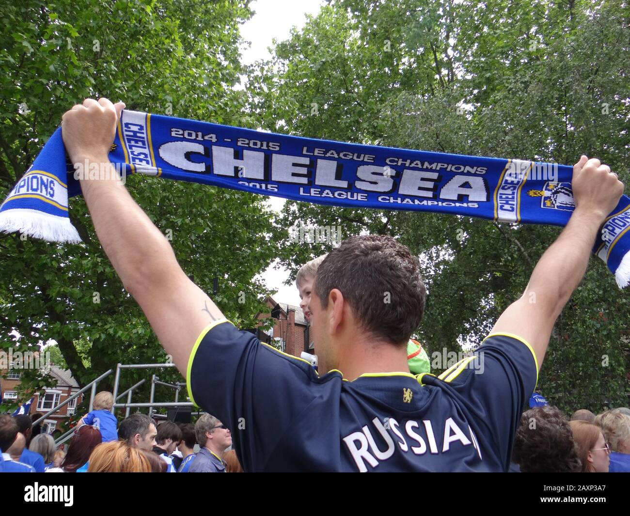 Chelsea Victory Parade - Champions 2014-2015, London Stock Photo - Alamy