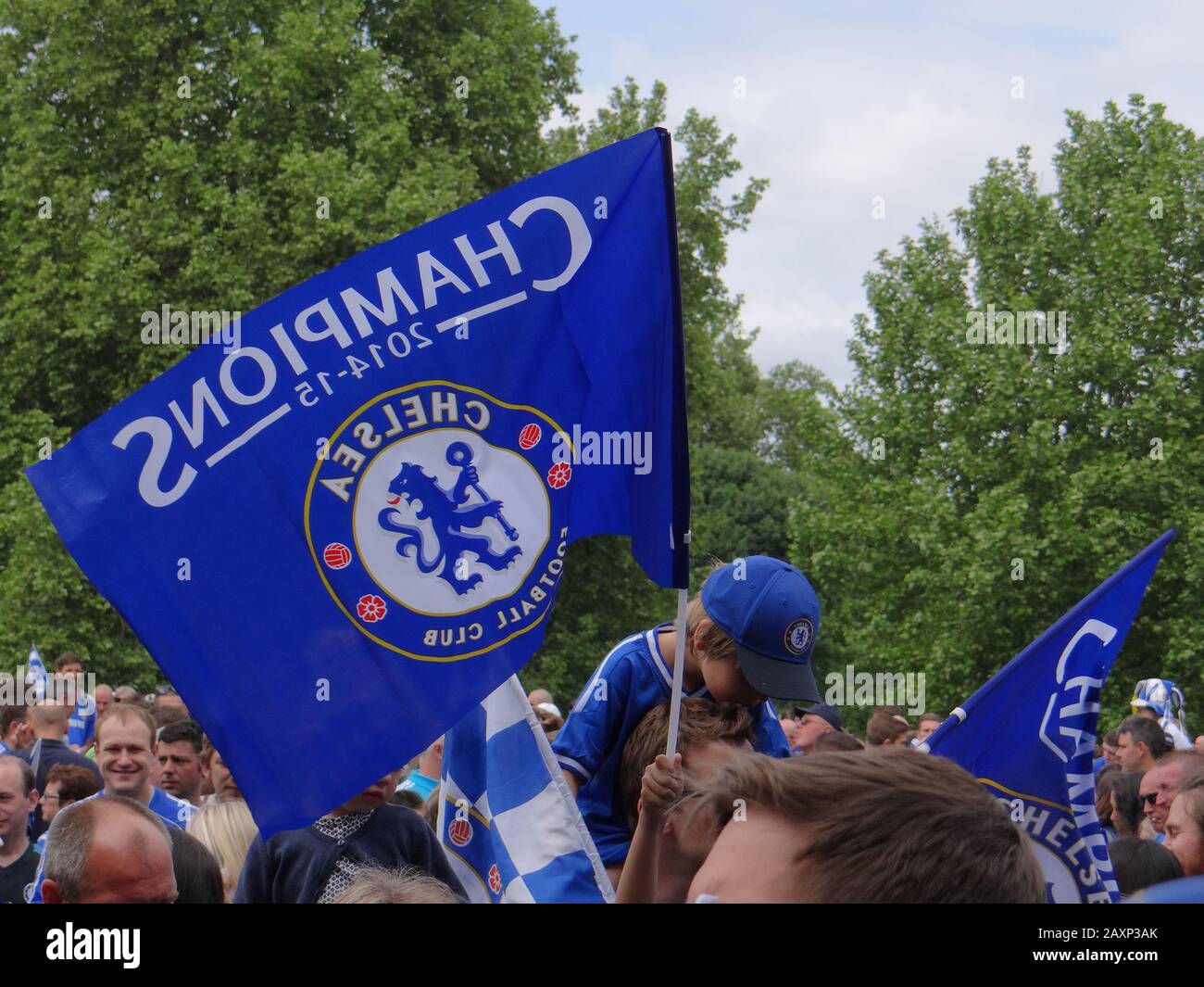 Champions league flags around the stadium hi-res stock photography and ...