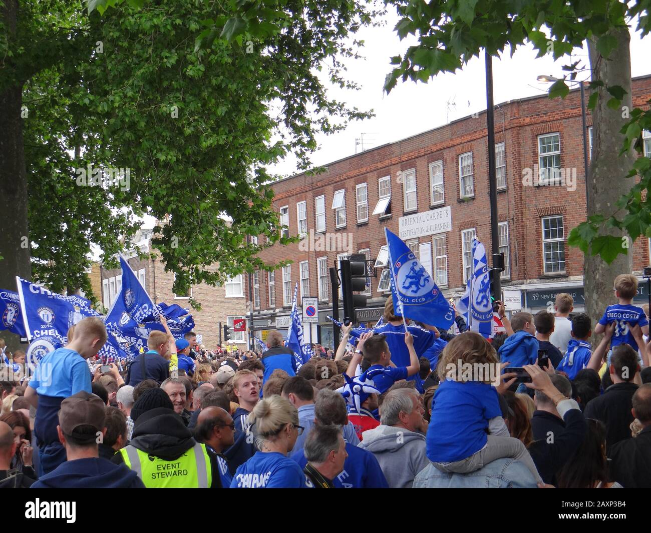 Chelsea Victory Parade - Champions 2014-2015, London Stock Photo - Alamy