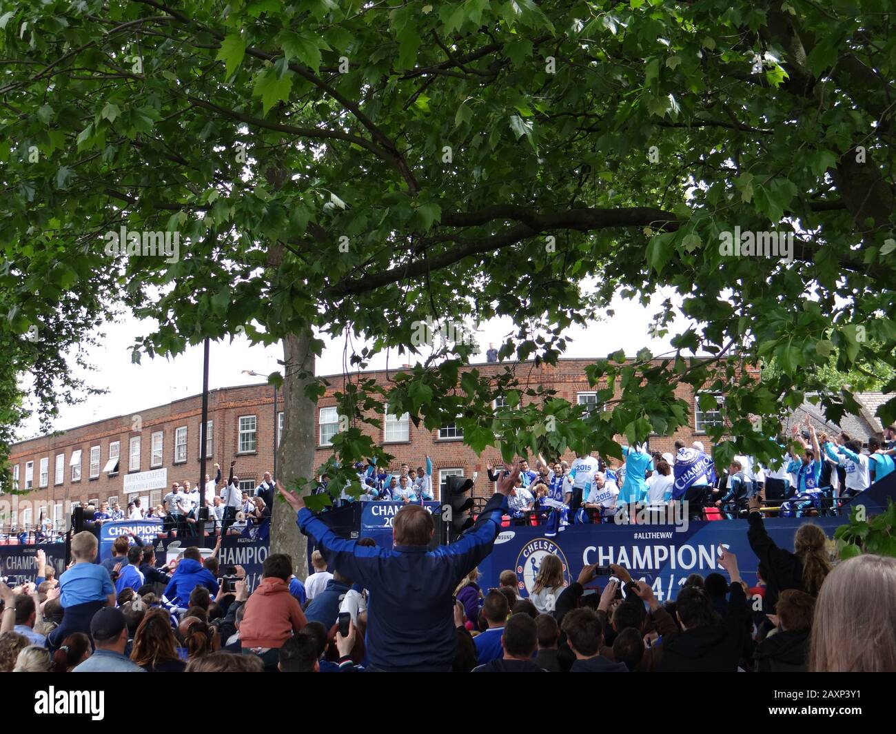 Chelsea Victory Parade - Champions 2014-2015, London Stock Photo - Alamy