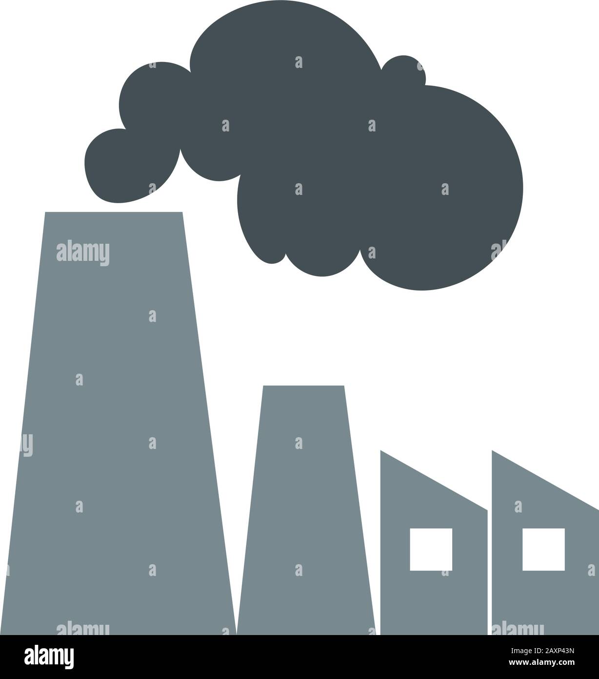 factory plant building flat stile icon Stock Vector Image & Art - Alamy