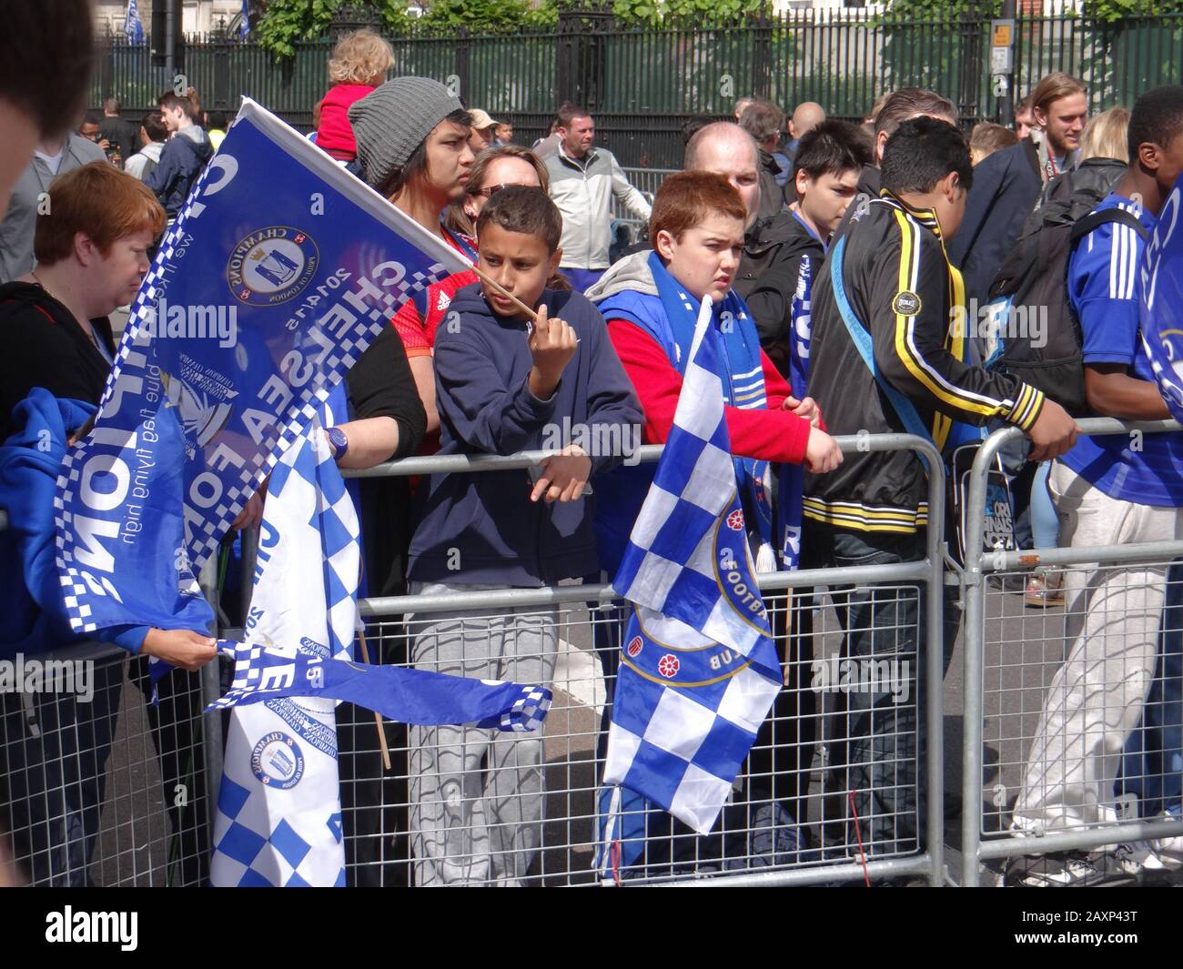 Chelsea Victory Parade - Champions 2014-2015, London Stock Photo - Alamy